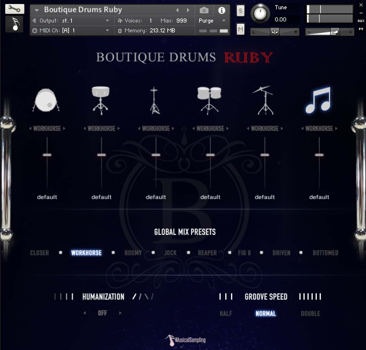 Boutique Drums Ruby by Musical Sampling Review - StrongMocha