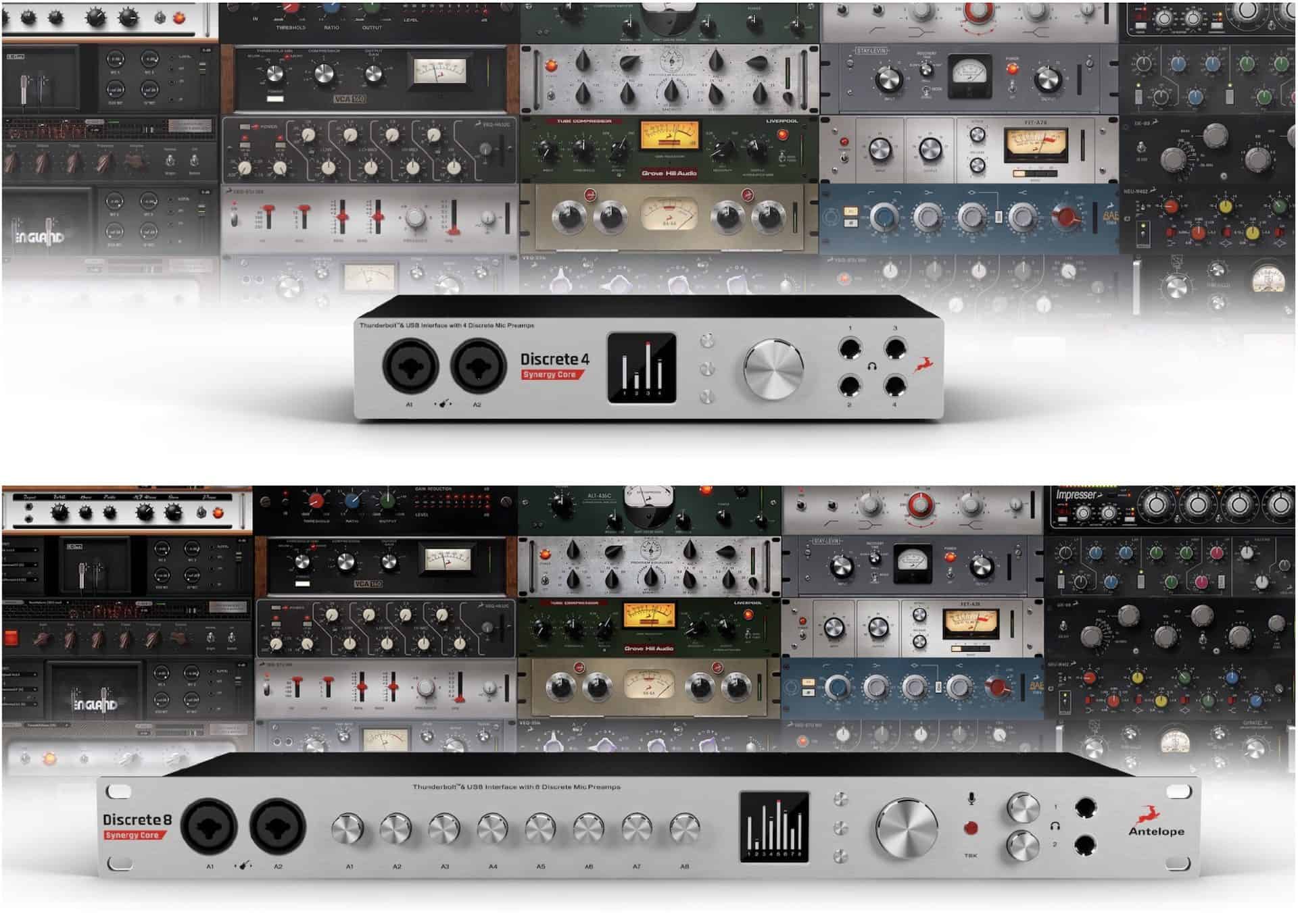 Discrete 4 & Discrete 8 Audio Interfaces - Console-grade Discrete ...