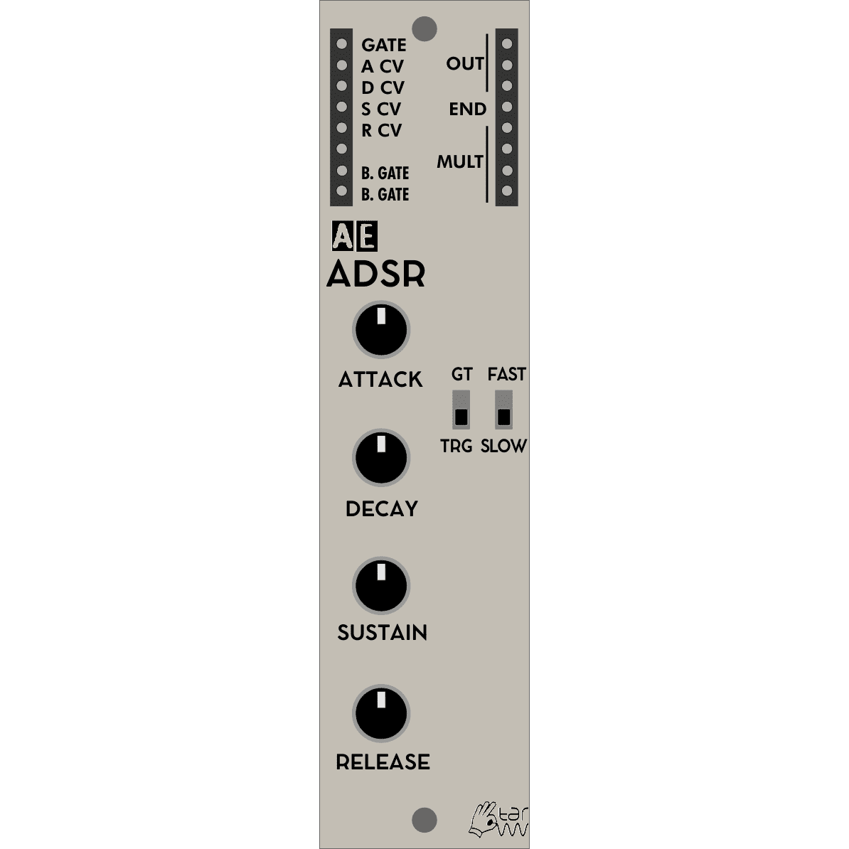 ADSR Module a Classic Envelope with CV control for all Parameter for AE ...